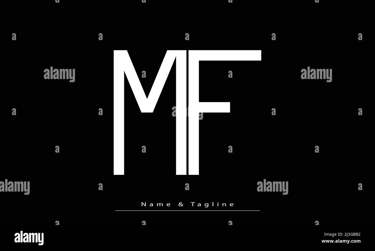 Alphabet letters Initials Monogram logo MF , FM Stock Vector Image & Art - Alamy