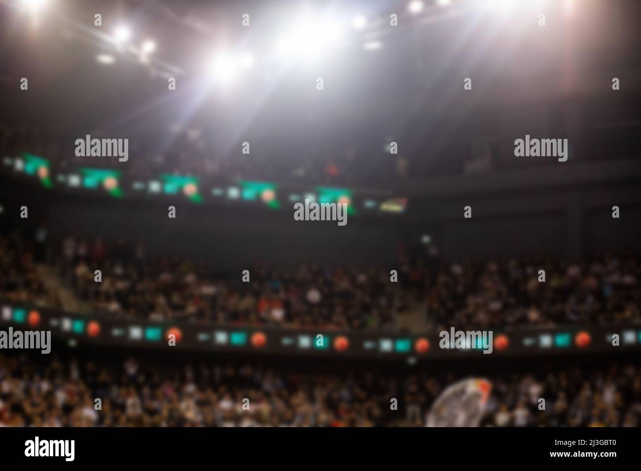 blurred background of supporters at sports event crowd of people in a ...