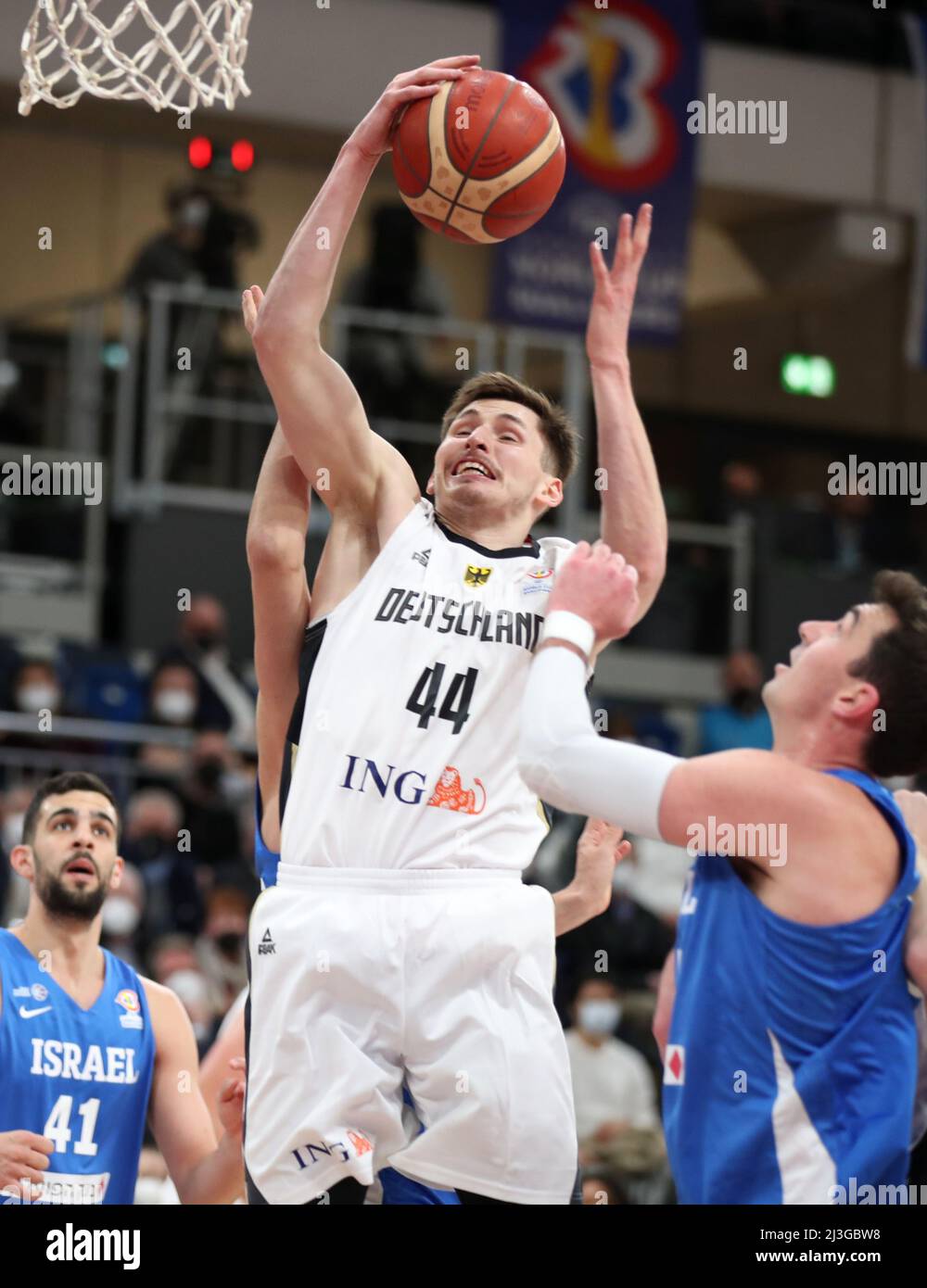 David Kramer #44 von Deutschland Germany vs Israel Basketball World Cup ...