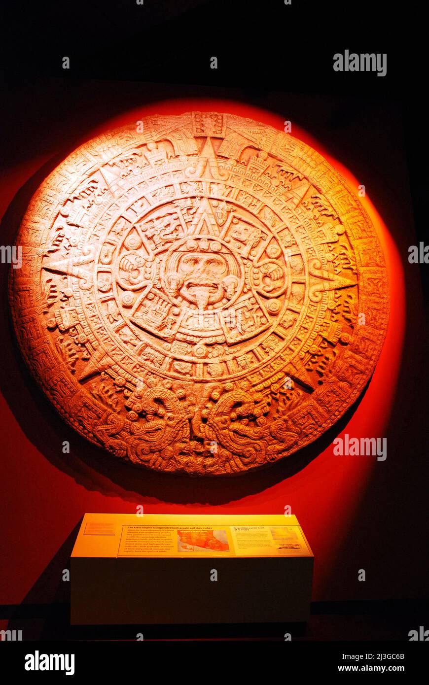 Ancient Axtec Artwork on display at the Field Museum in Chicago Stock ...