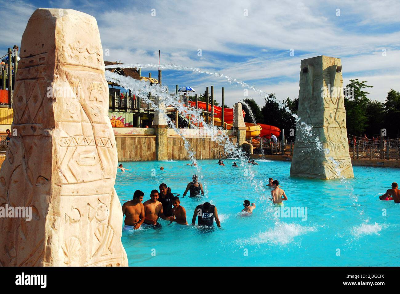 Summer Day at a Water Park Stock Photo - Alamy