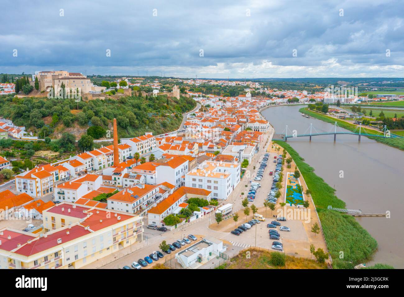 Aerial view of Alcacer do Sal town in Portugal Stock Photo - Alamy
