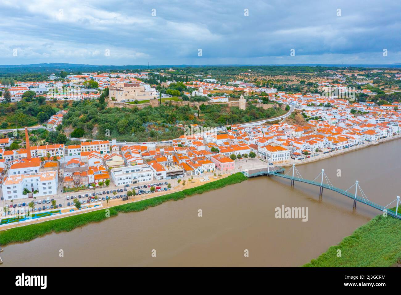 Aerial view of Alcacer do Sal town in Portugal Stock Photo - Alamy