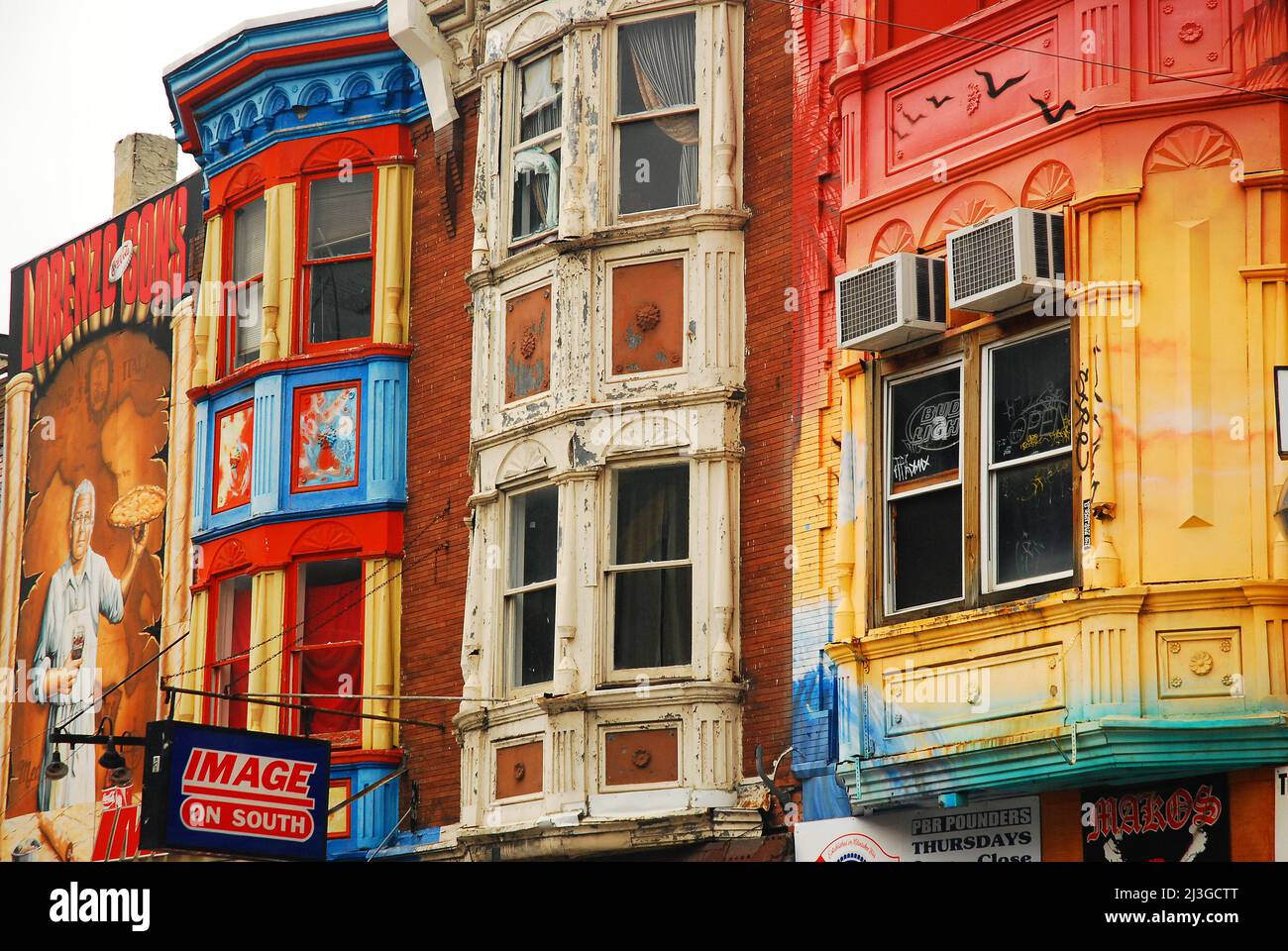 Colorful Storefronts, South Street, Philadelphia Stock Photo - Alamy