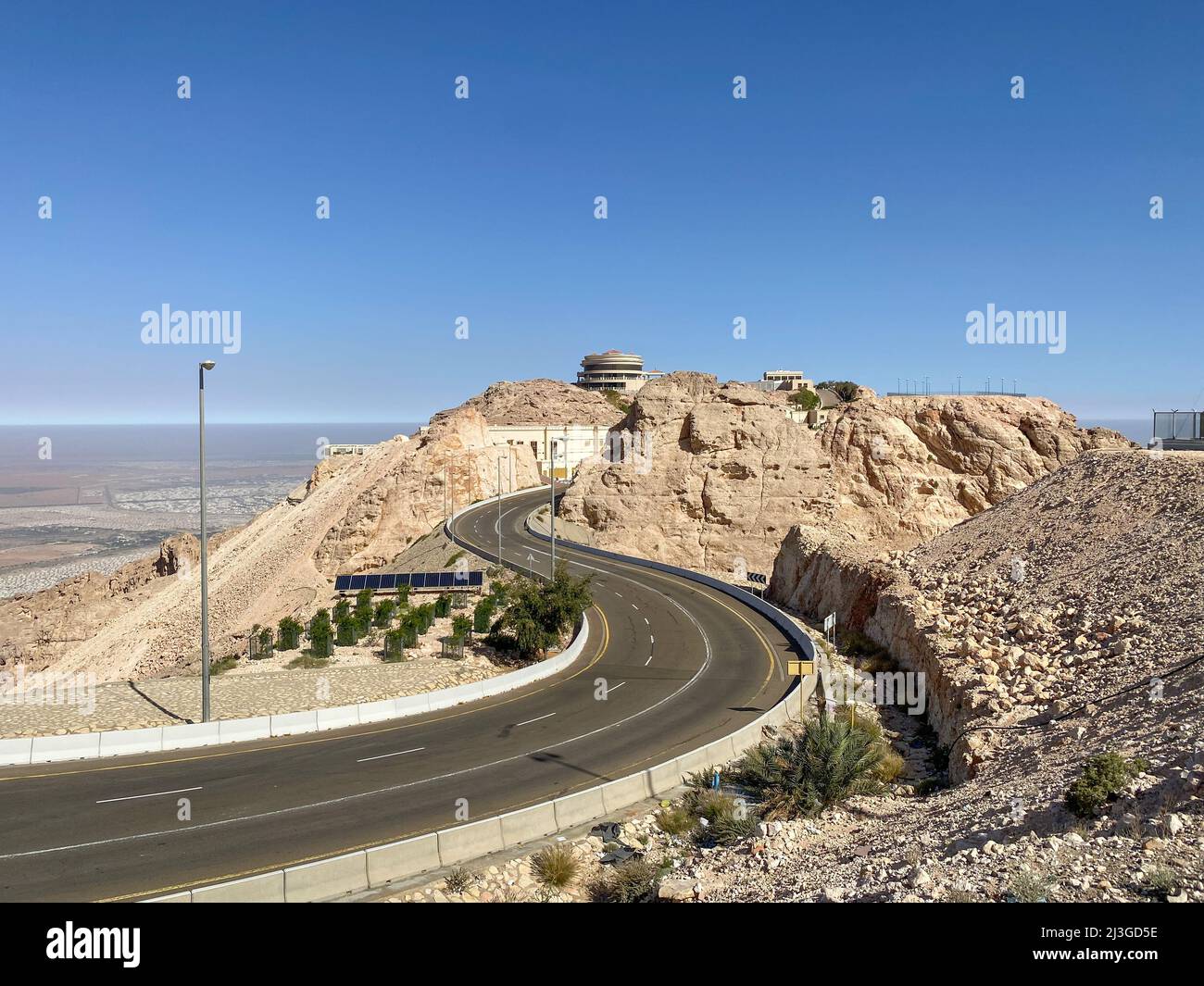 View Residence from Jebal Hafeet looking at lookout from summit and ...