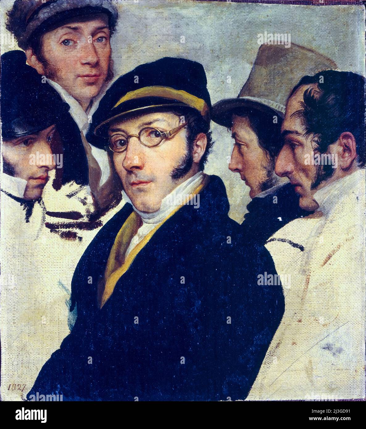 Group portrait painting hi-res stock photography and images - Alamy