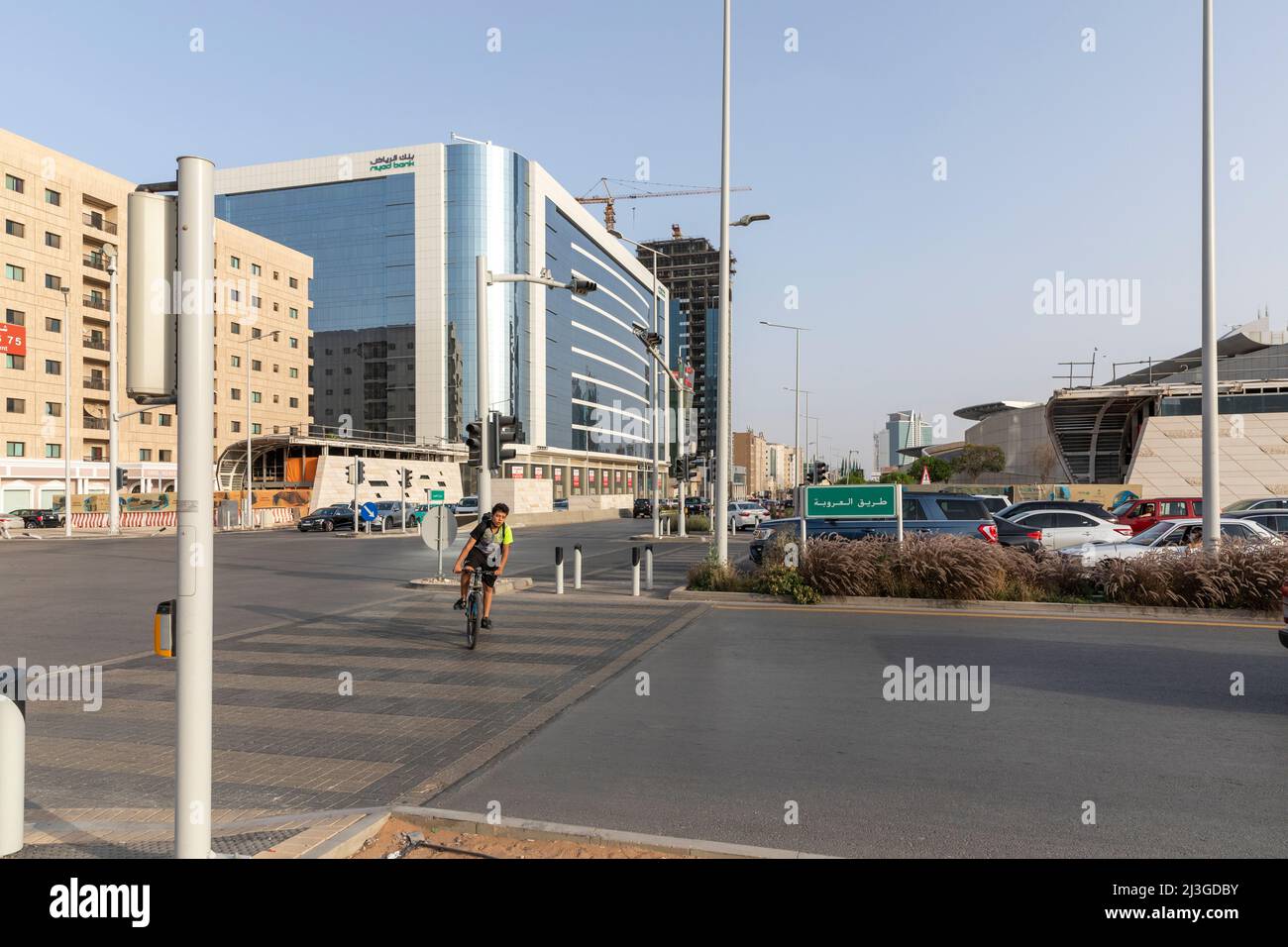 Riyadh, Saudi Arabia, 1st April 2022: street picture of Riyadh, Olaya ...