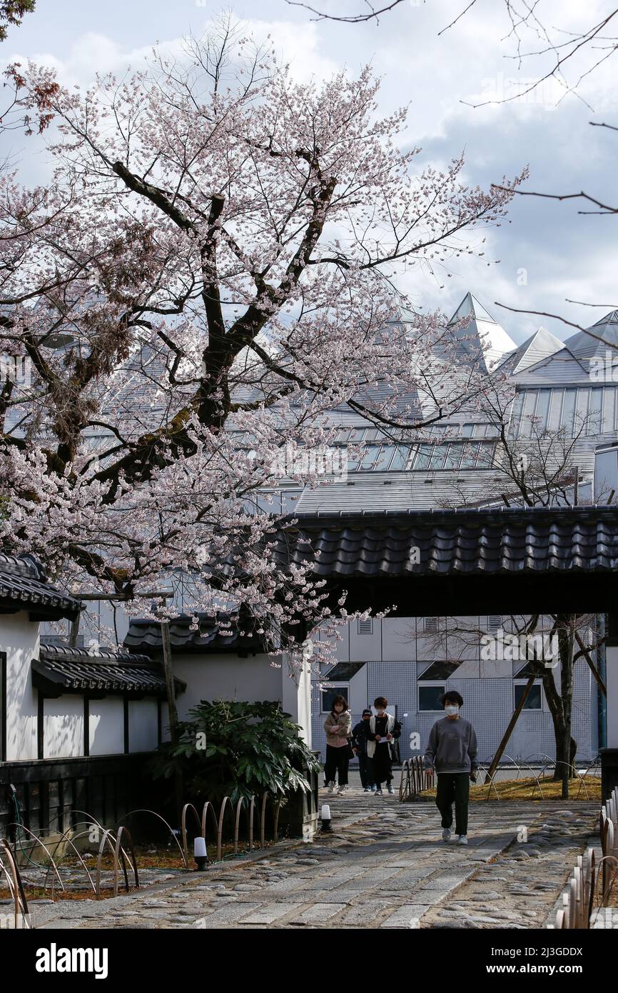 iida, nagano, japan, 2022/02/04 , entrance of the Iida museum with the ...