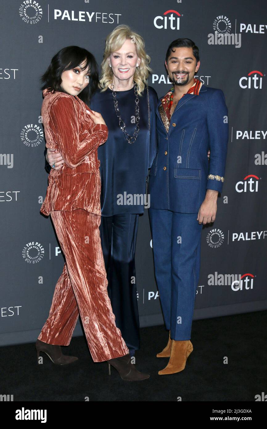 LOS ANGELES - APR 7: Poppy Liu, Jean Smart, Mark Indelicato at the ...