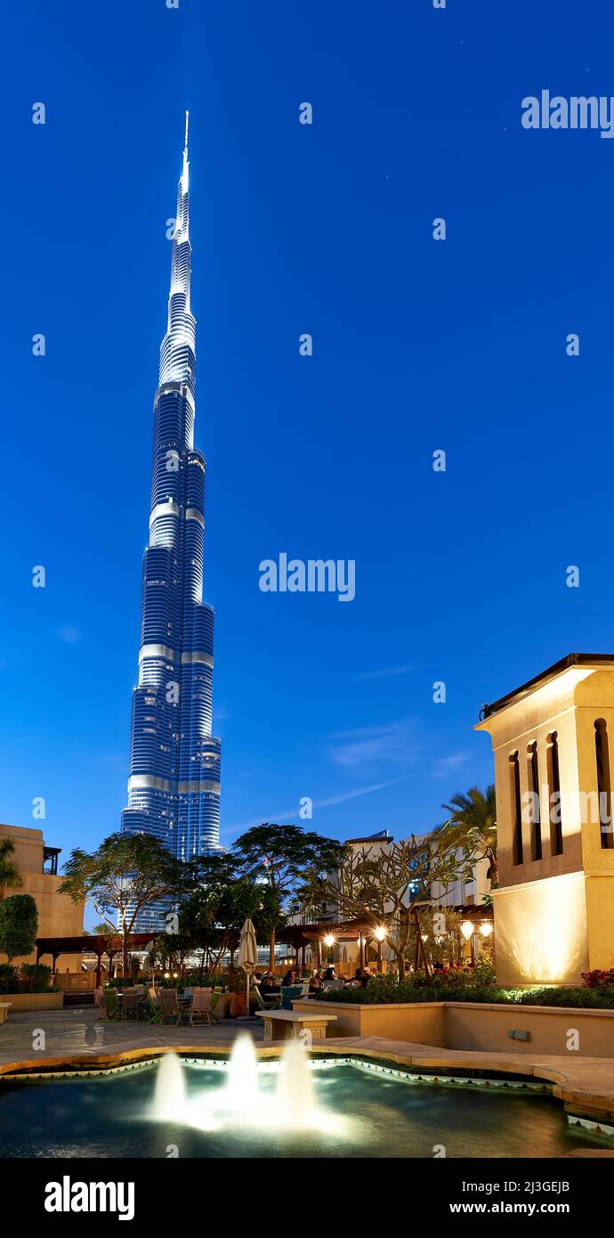 Dubai. UAE. Burj Khalifa Stock Photo - Alamy