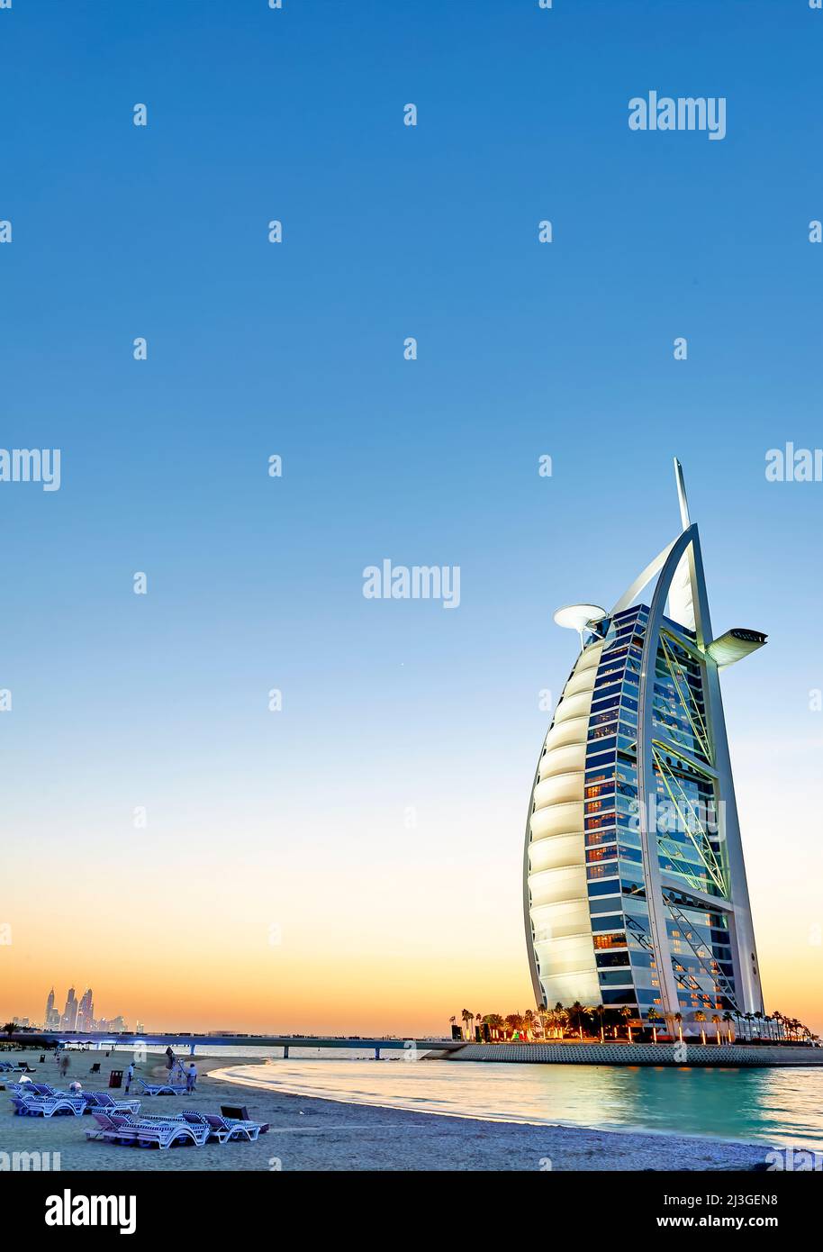 Dubai. UAE. Burj al Arab Hotel Stock Photo - Alamy