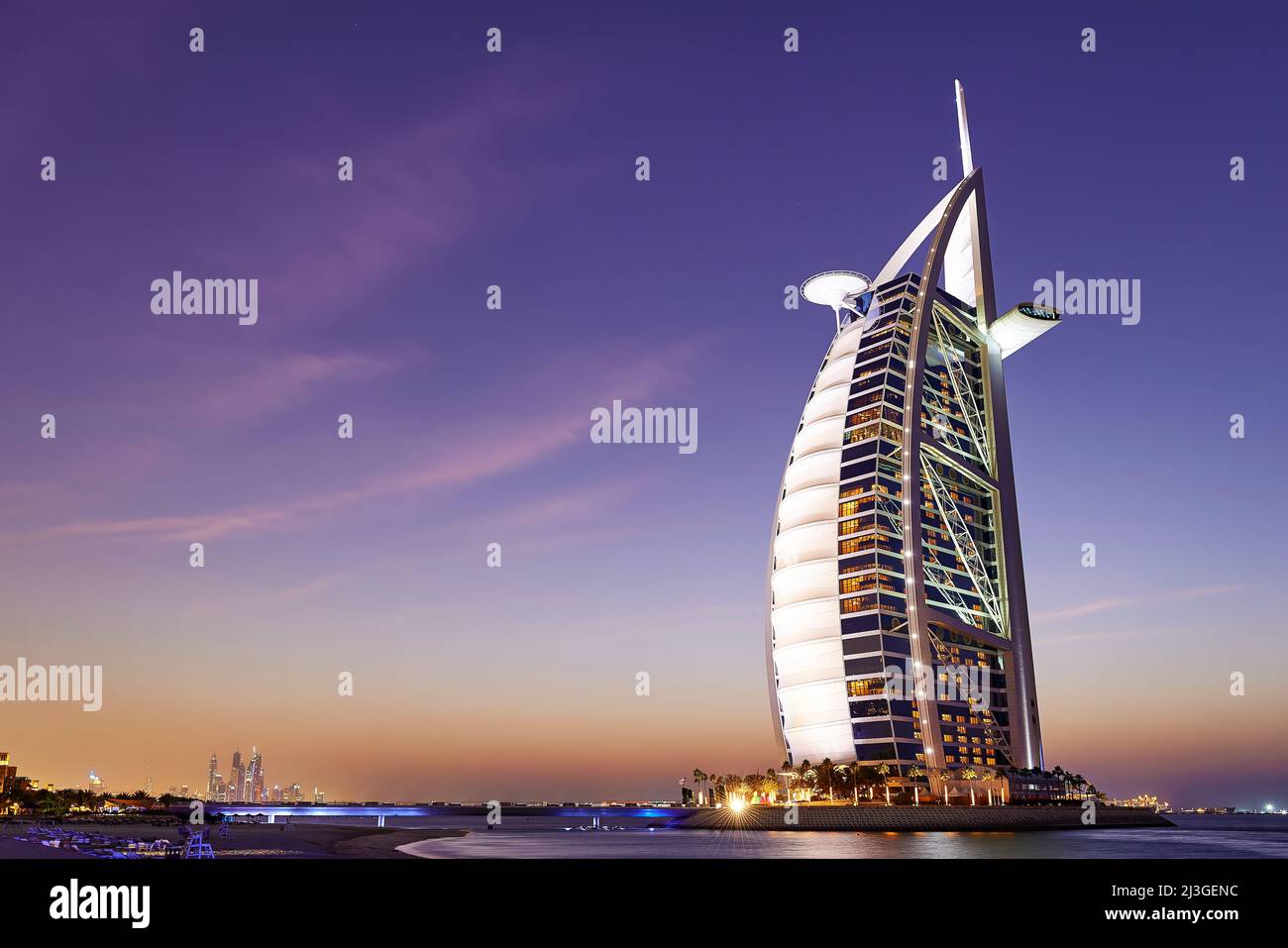 Dubai. UAE. Burj al Arab Hotel Stock Photo - Alamy