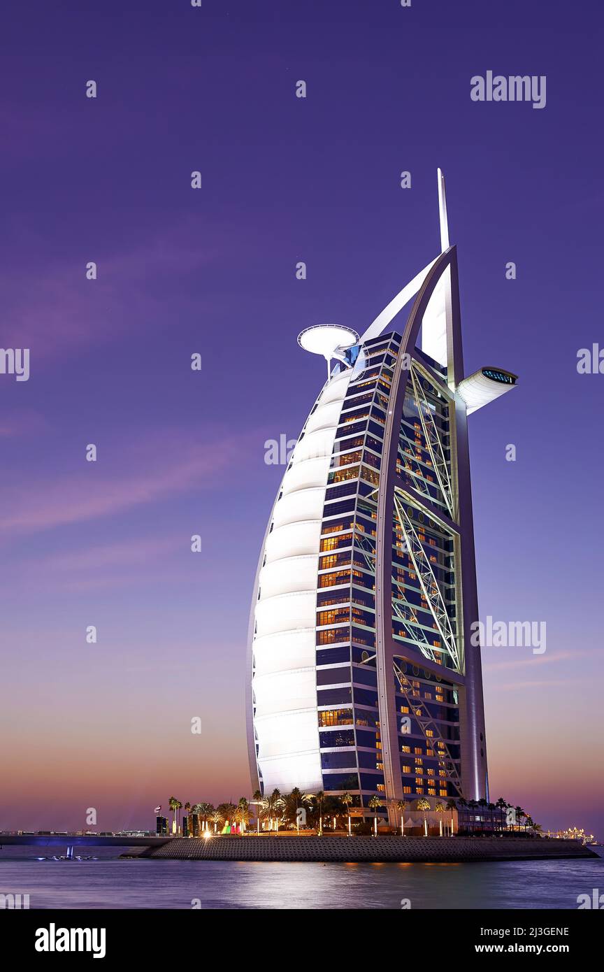 Dubai. UAE. Burj al Arab Hotel Stock Photo - Alamy
