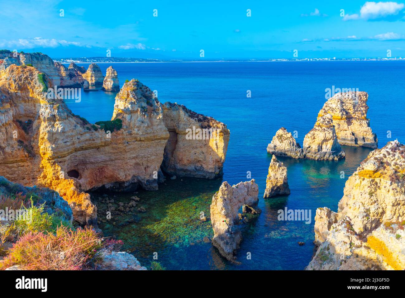 Ponta da Piedade cliffs near Lagos, Portugal Stock Photo - Alamy