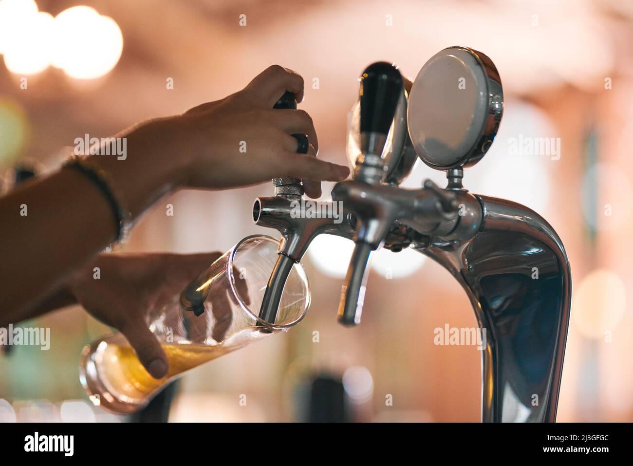 Pouring the first one of the day. Shot of an unrecognizable person ...