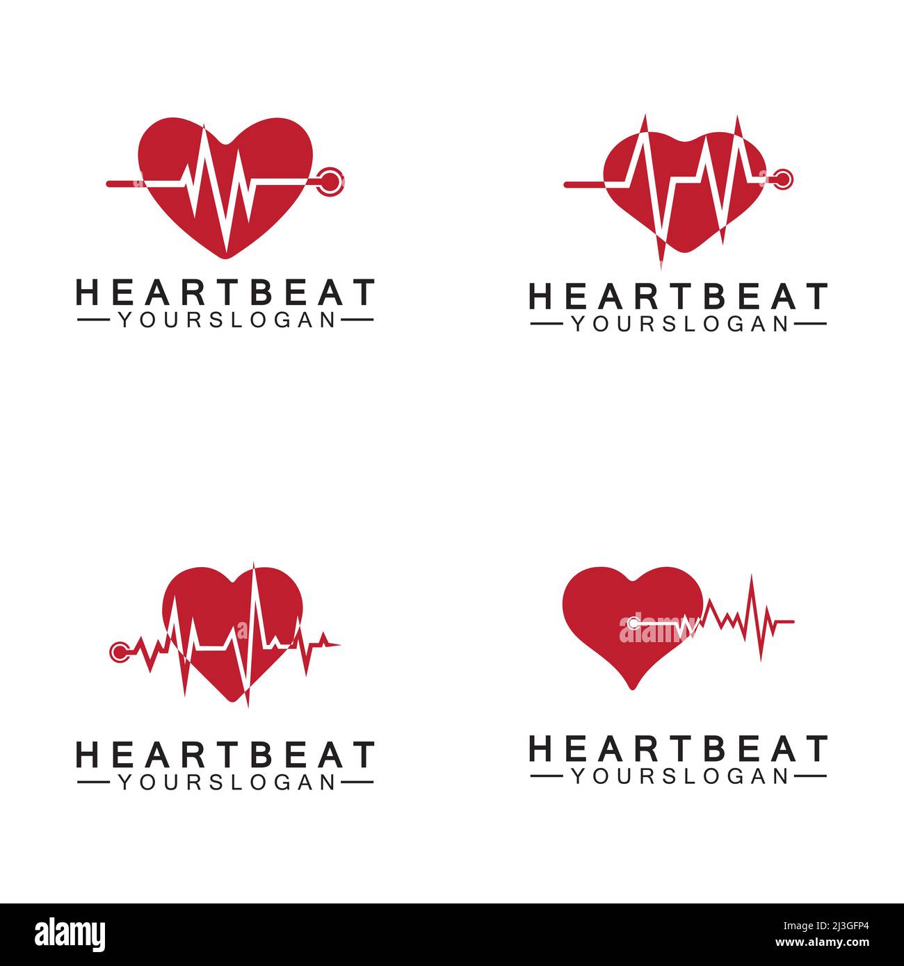 art design health medical heartbeat pulse Stock Vector Image & Art - Alamy