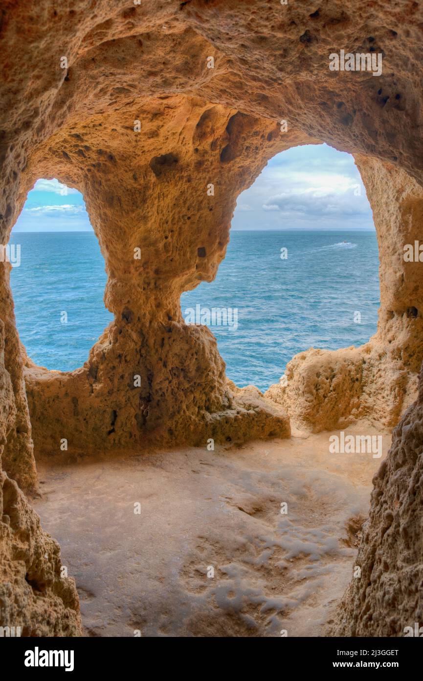 Portugal algarve cave algar seco hi-res stock photography and images ...