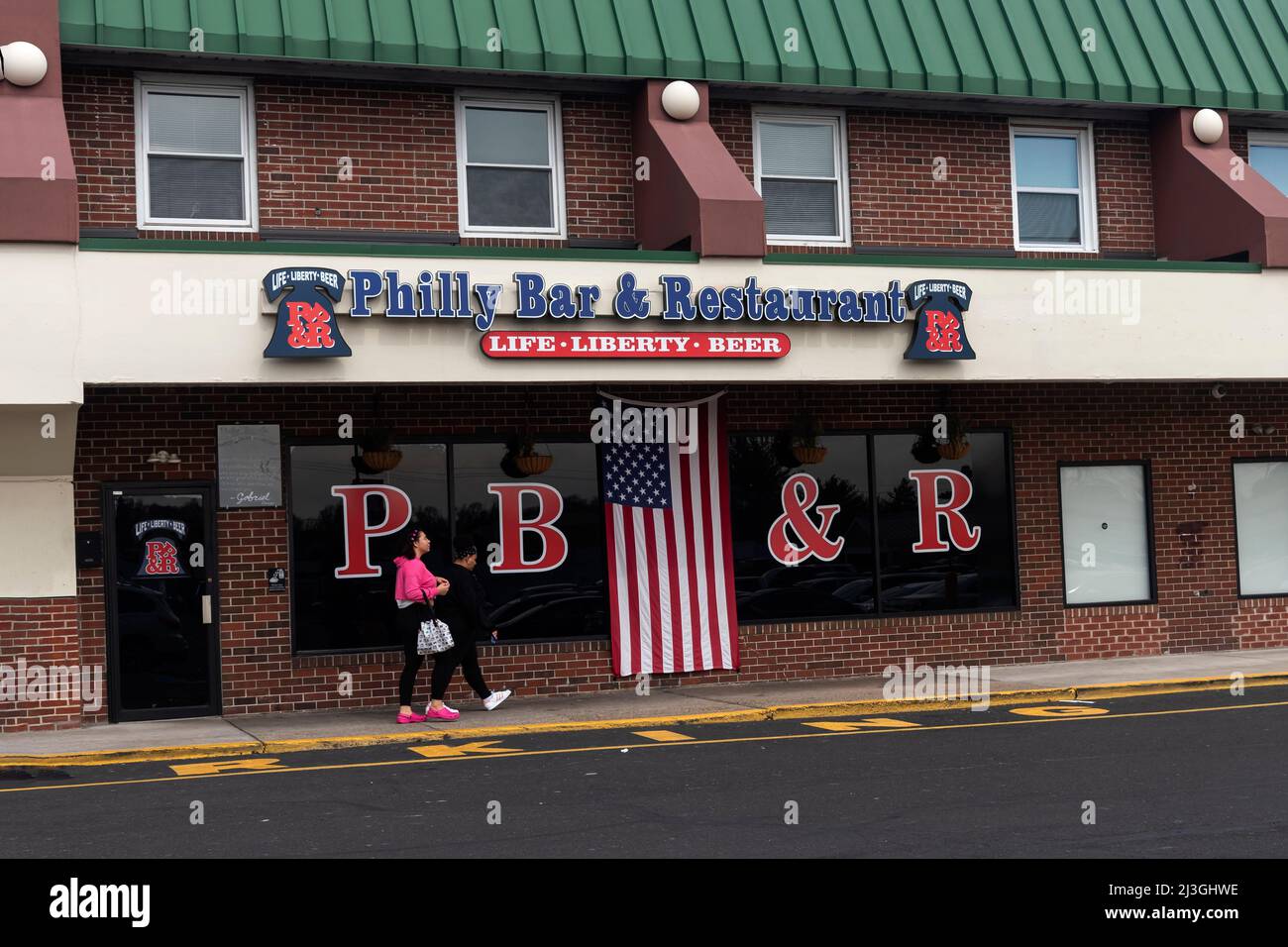 Philly Bar & Restaurant , Blue Grass Plaza, Philadelphia, USA Stock ...