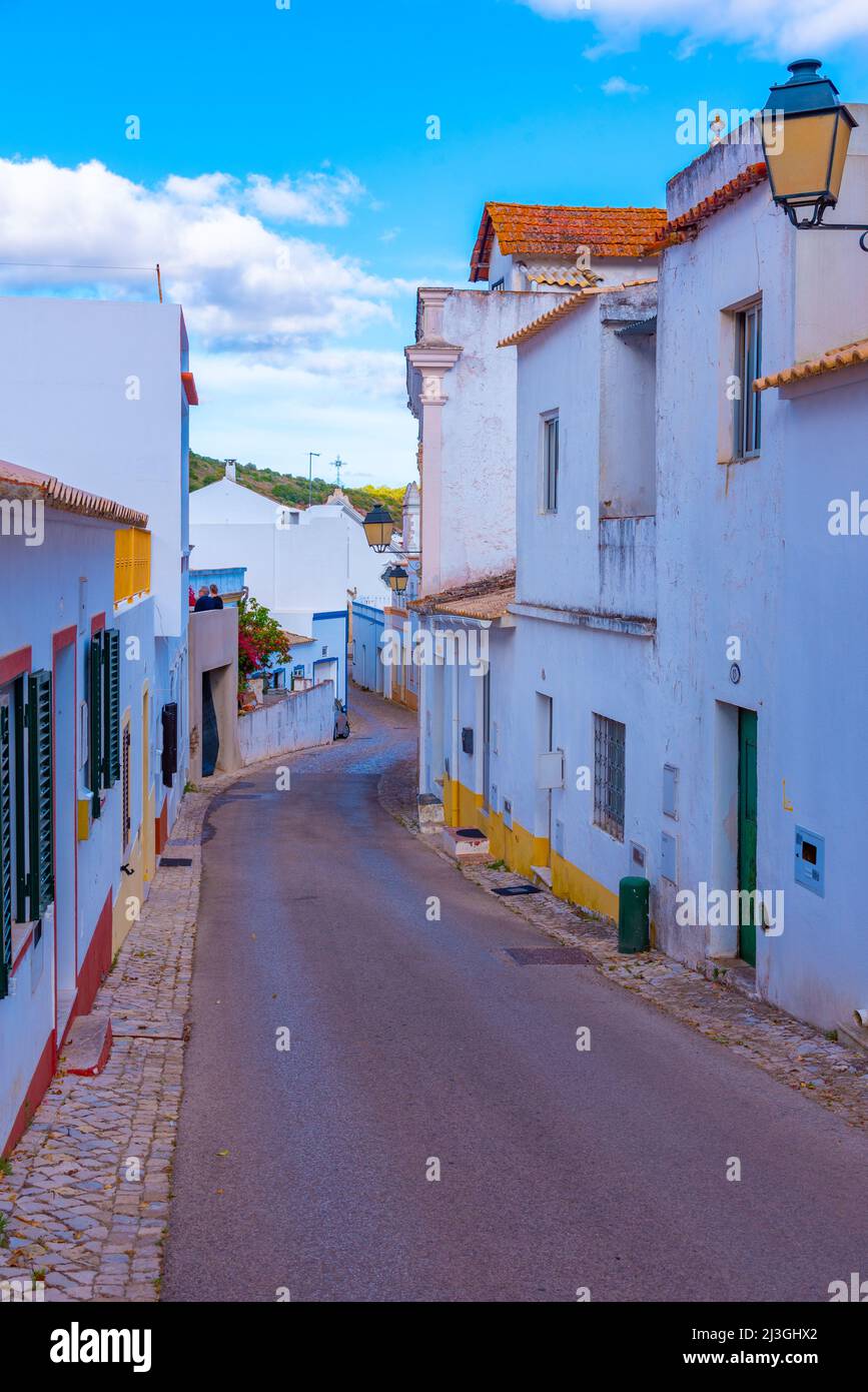 Narrow street in the old part of Portuguese Alte Stock Photo - Alamy
