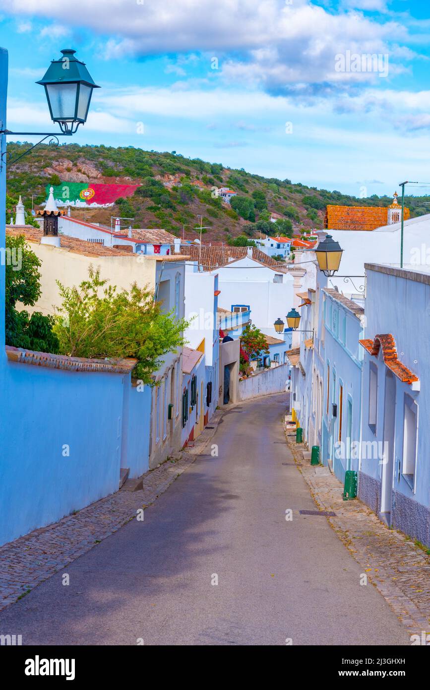 Narrow street in the old part of Portuguese Alte Stock Photo - Alamy