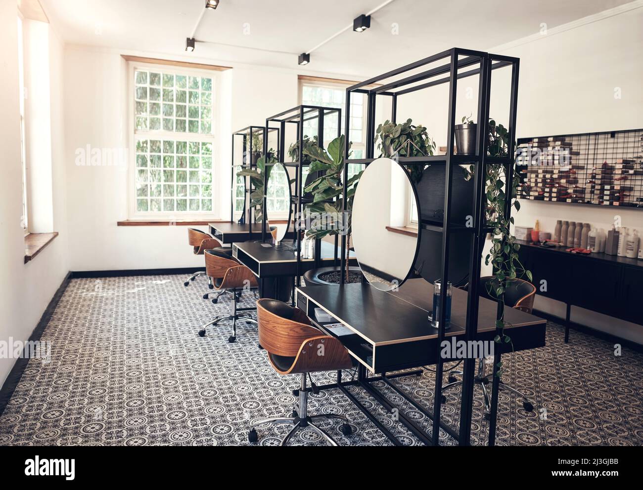 Beauty comes from the inside. Inside the hair salon. Shot of an empty ...