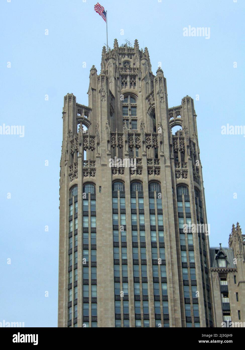 Tribune tower construction hi-res stock photography and images - Alamy