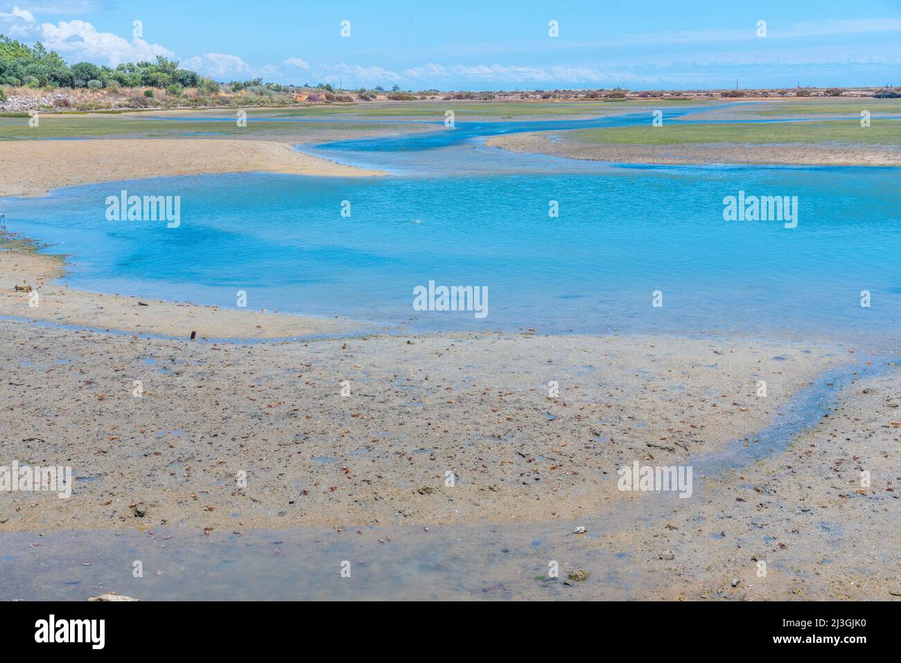Wetlands of Ria Formosa national park at Portugal Stock Photo - Alamy