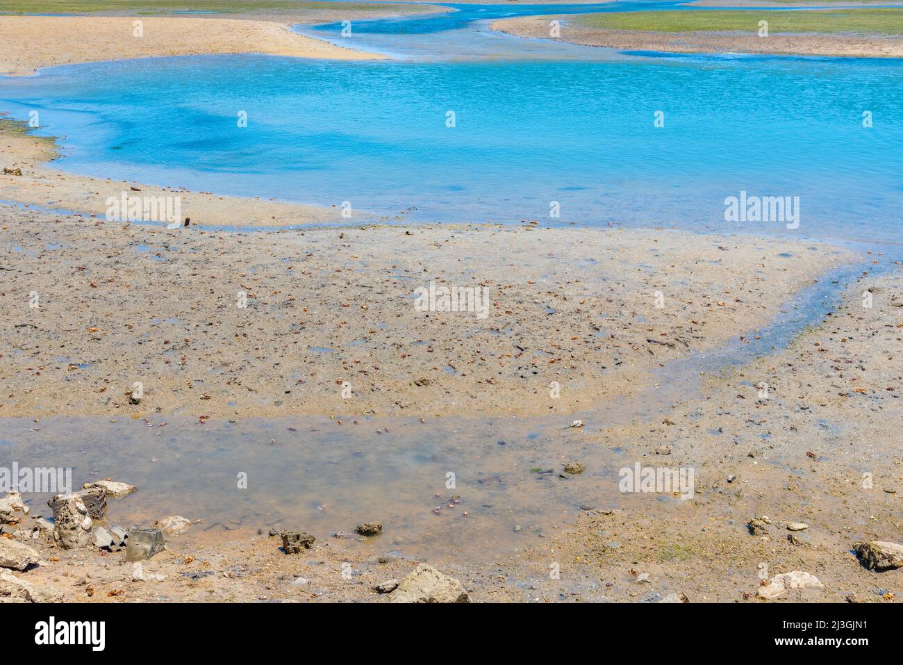 Wetlands of Ria Formosa national park at Portugal Stock Photo - Alamy