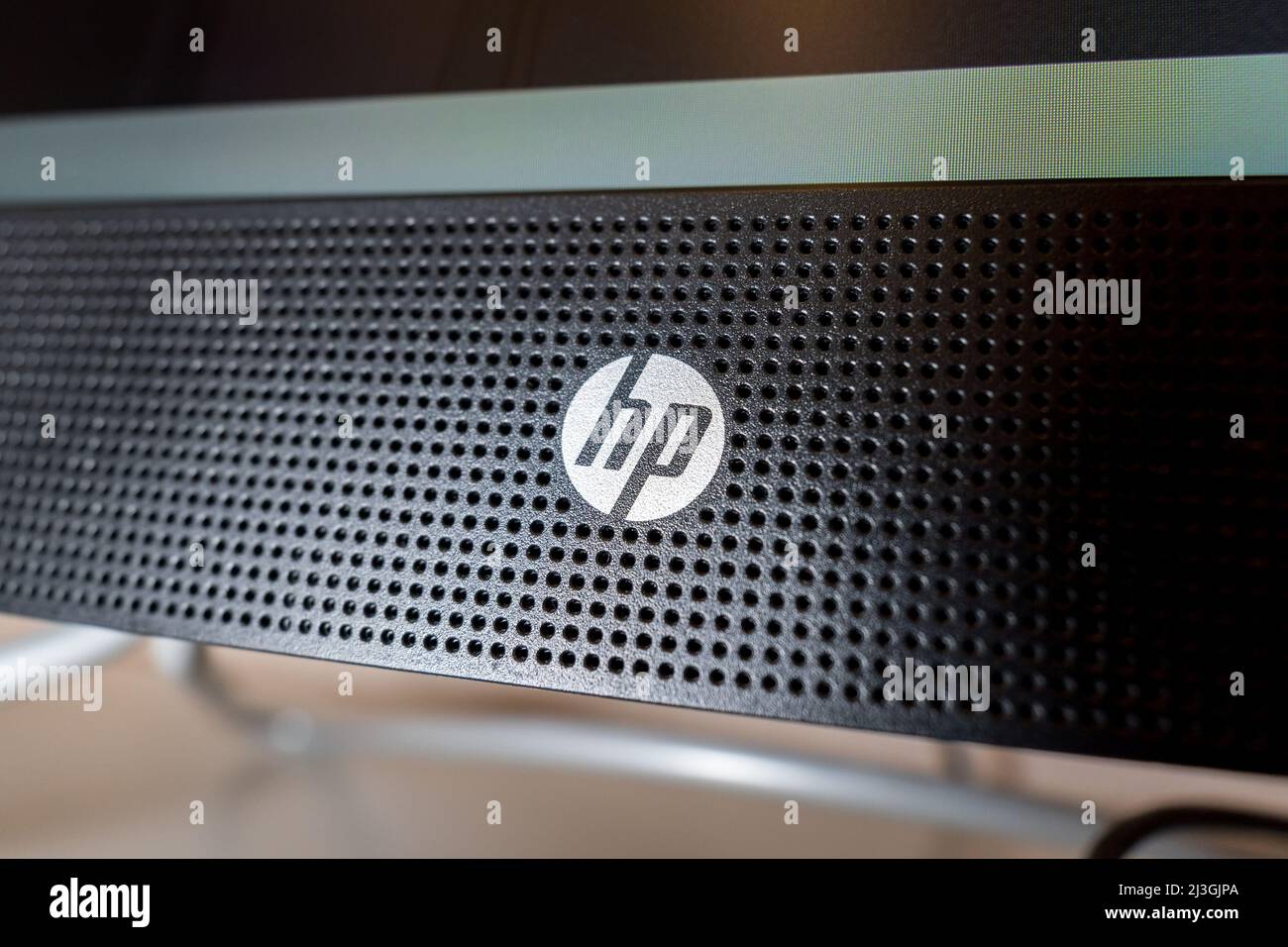 Hp laptop logo hi-res stock photography and images - Alamy