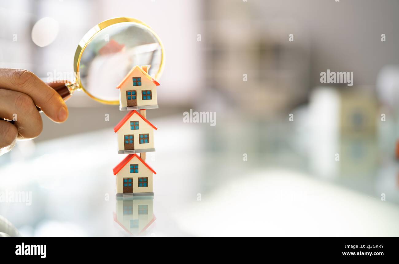 Real Estate House Appraisal And Inspection. Checking Home Stock Photo ...