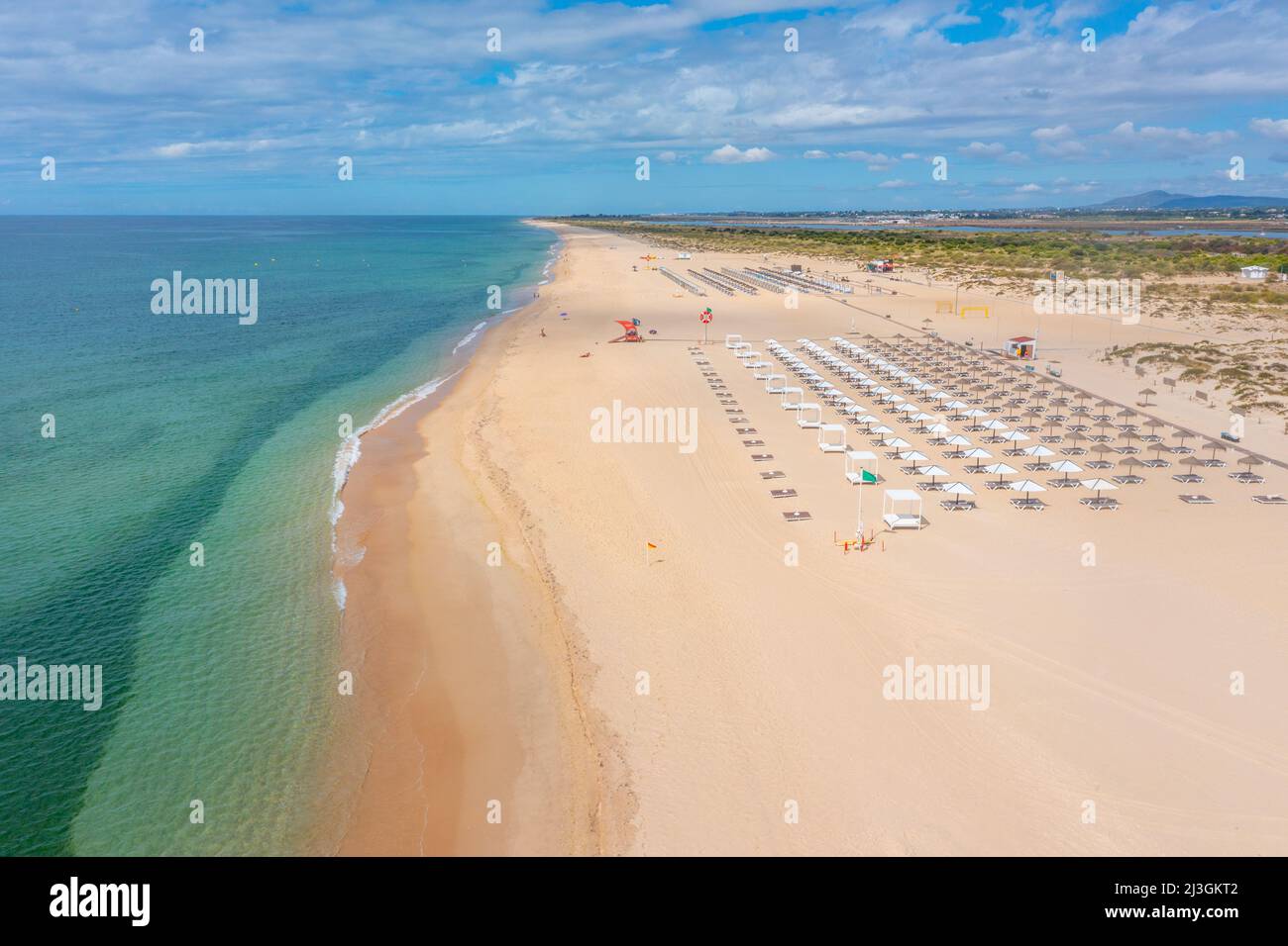 Aerial view of Ilha de Tavira in Portugal Stock Photo - Alamy