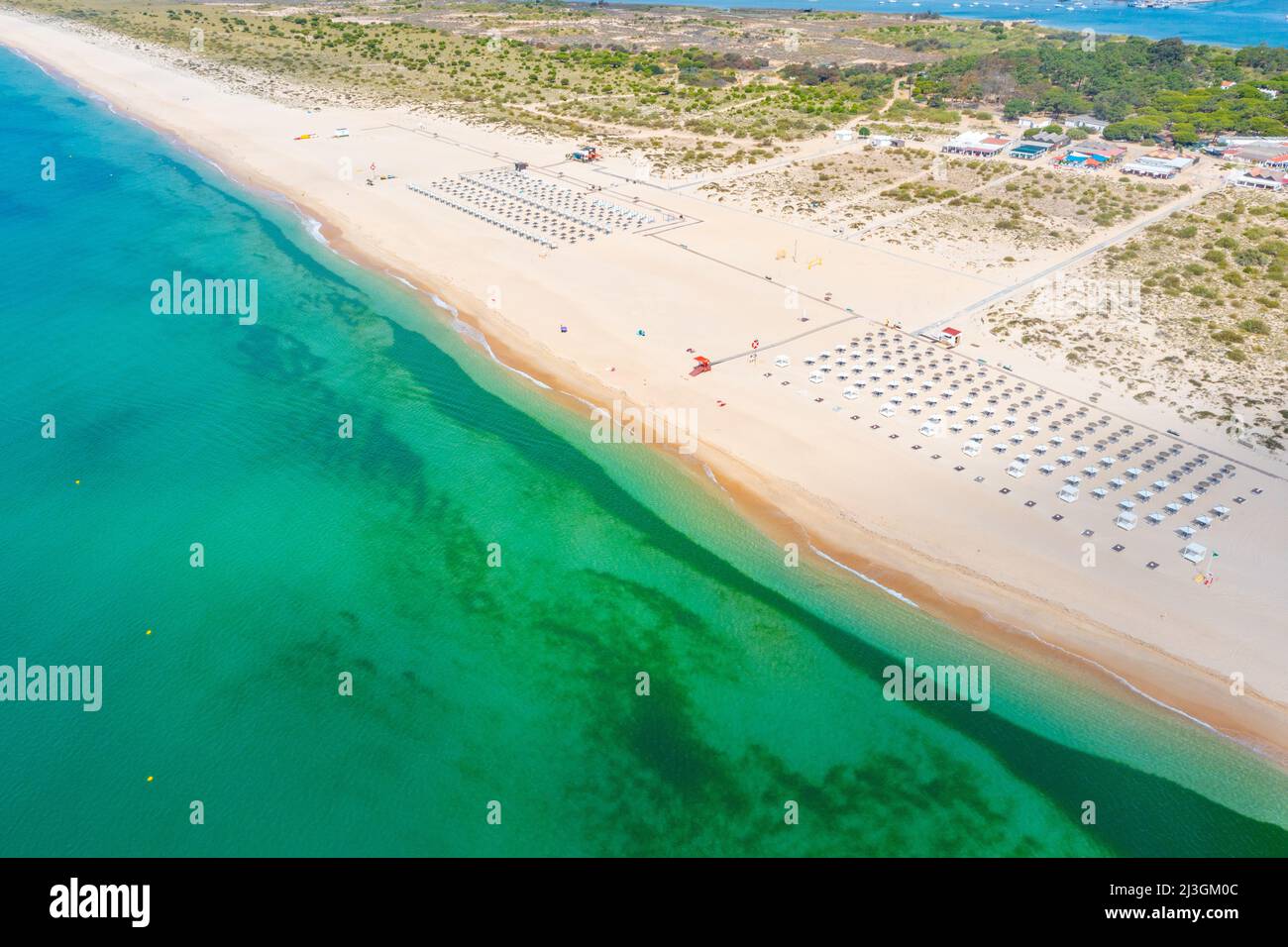 Aerial view of Ilha de Tavira in Portugal Stock Photo - Alamy