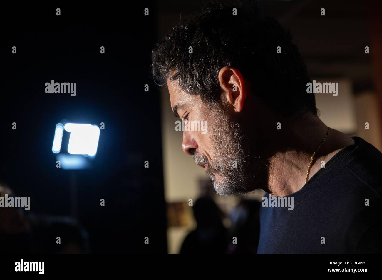 Italian actor Alessandro Gassmann during press presentation of the ...