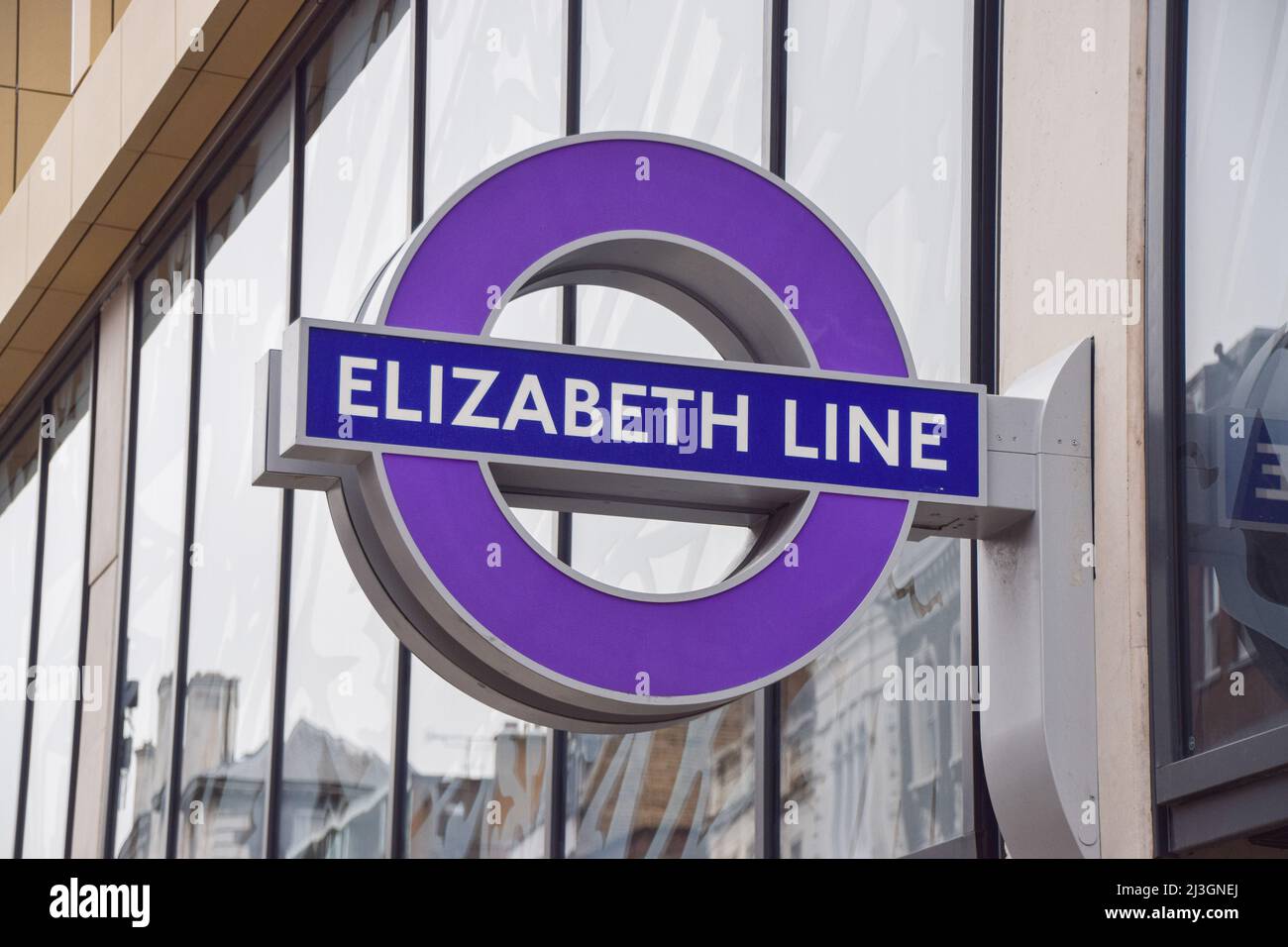 London, UK. 8th April 2022. New sign unveiled outside the newly-built ...