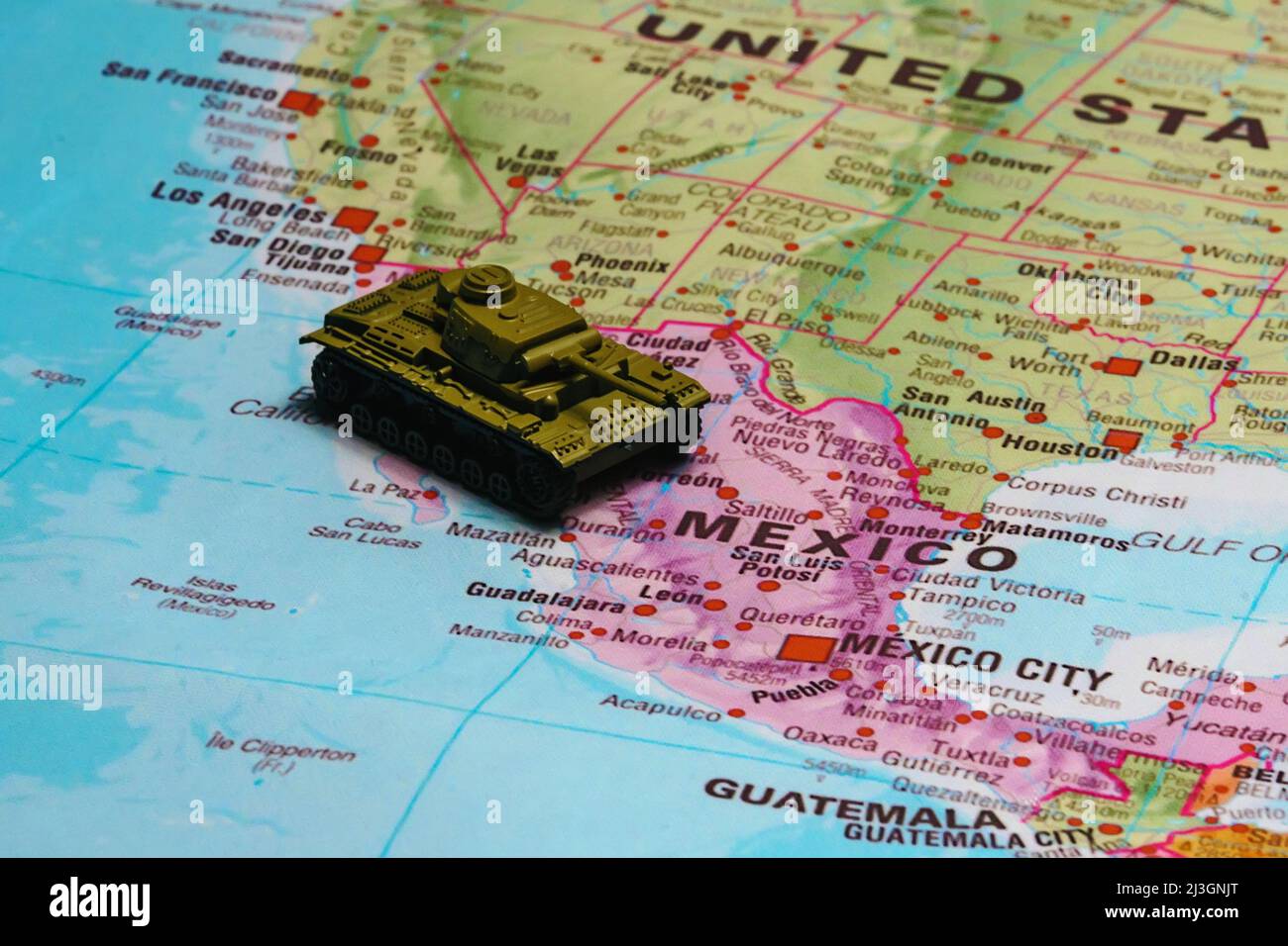 Map of ciudad juarez mexico hi-res stock photography and images - Alamy