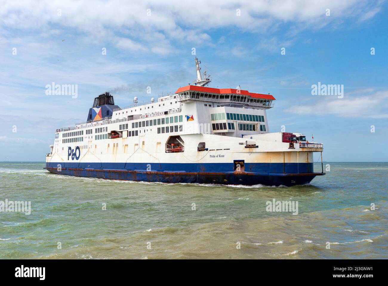 Pride of Kent is operated by P&O Ferries on the cross-Channel Dover ...