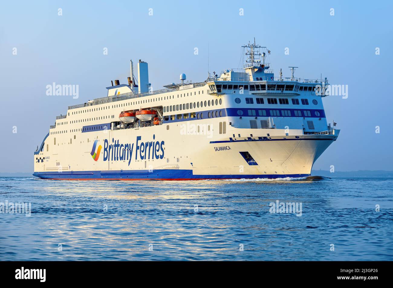 The LNG-powered cross-Channel ferry Salamanca is operated by Brittany ...