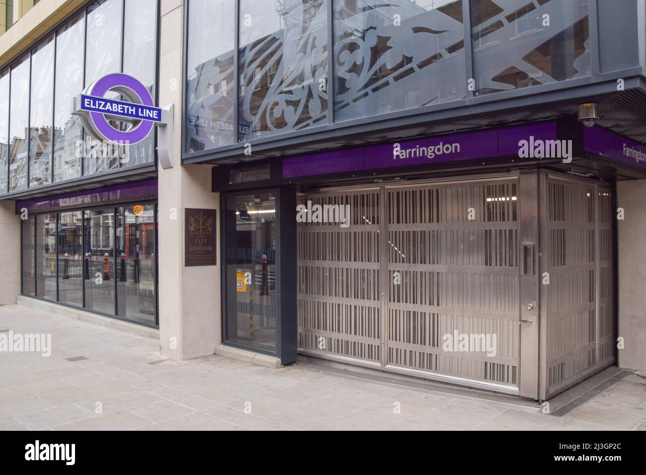 London, UK. 8th April 2022. New sign unveiled outside the newly-built ...