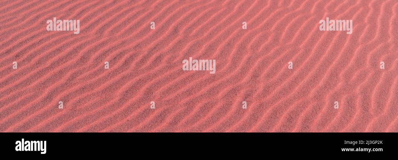 Landscape on planet Mars, sand dunes scenic desert scene on red planet ...