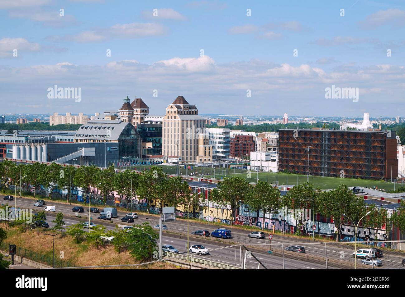 France, Seine Saint Denis, Pantin, the Paris ring road, the Jules ...