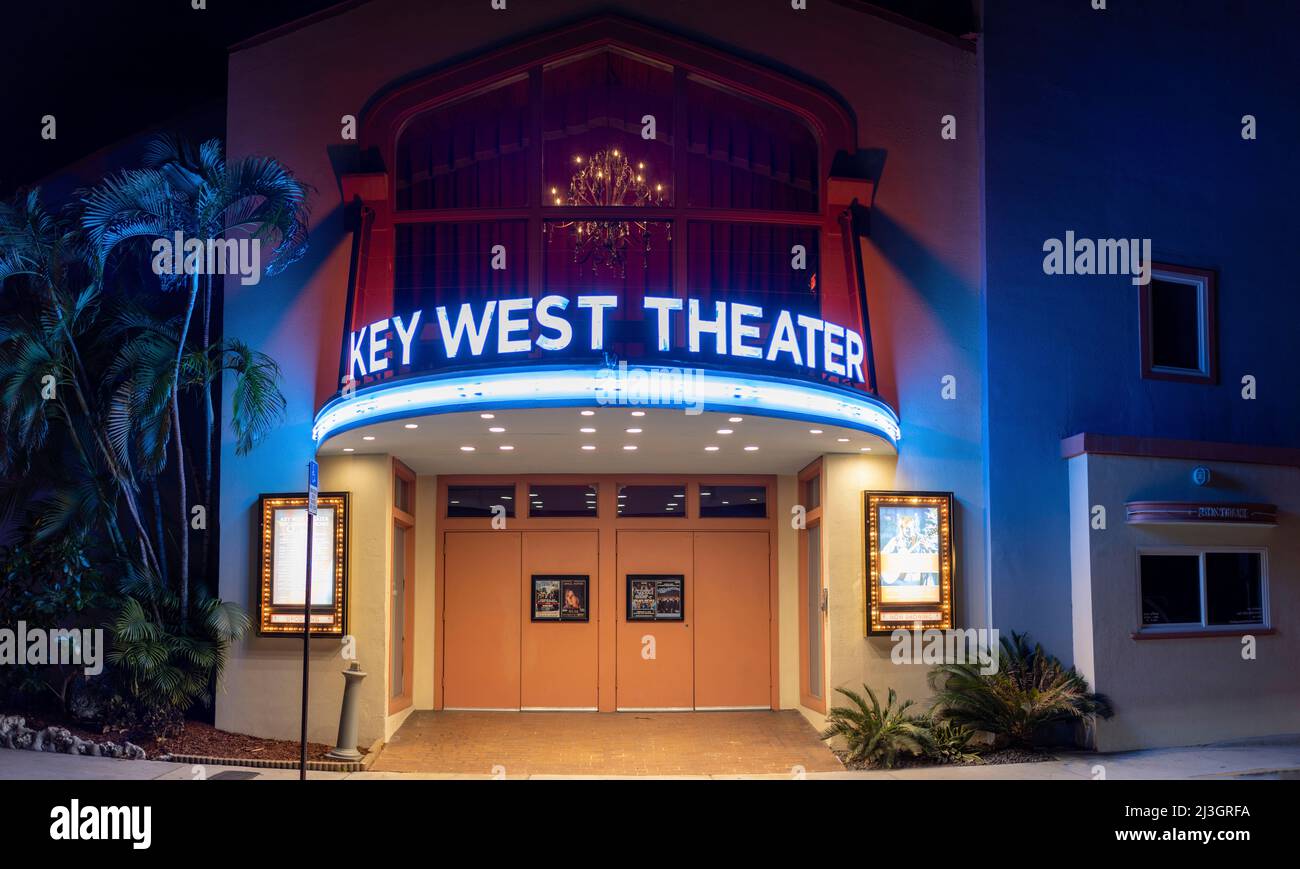 The key theatre at night hi-res stock photography and images - Alamy