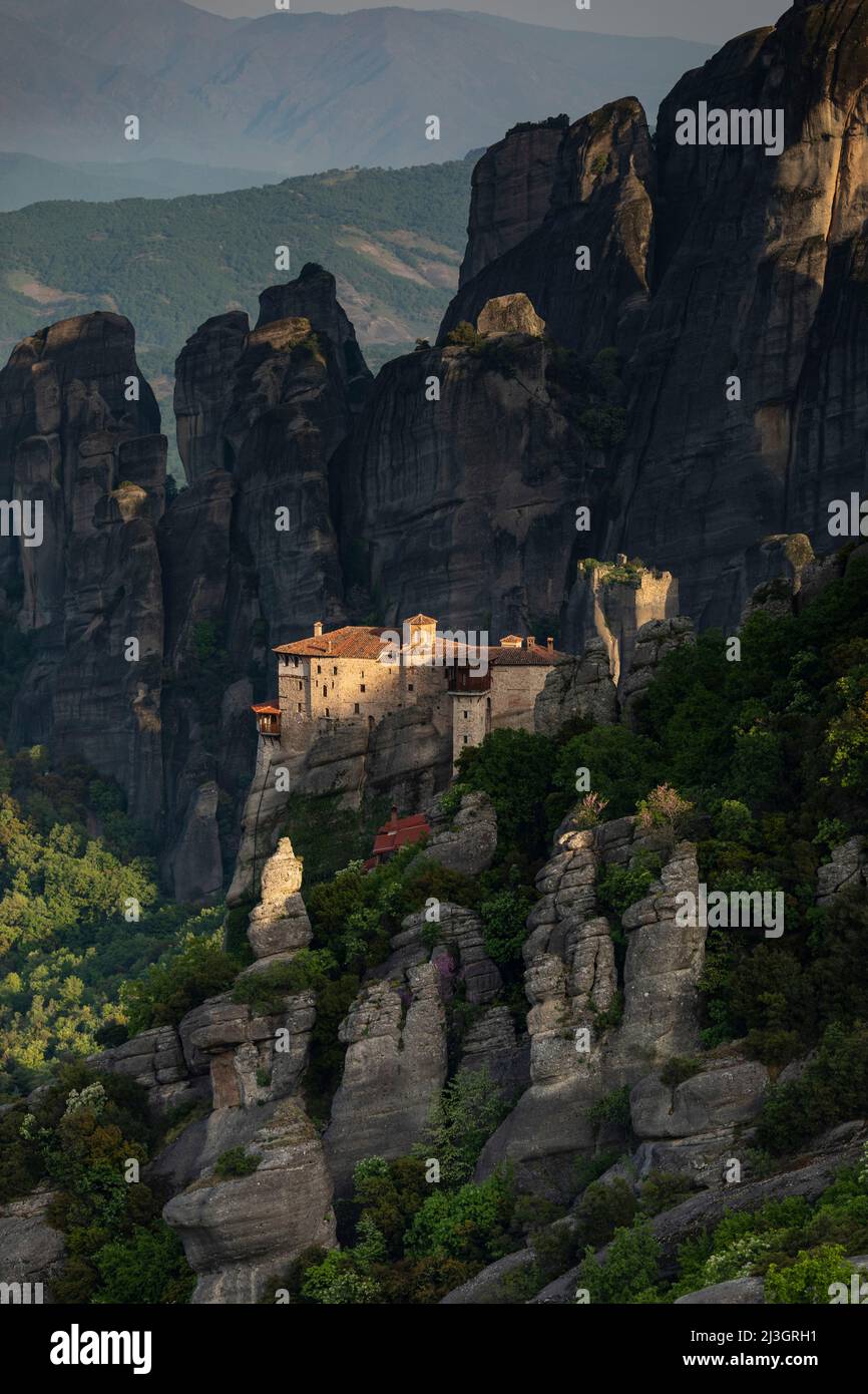 Greece, Thessaly, Meteora Monasteries, listed as World Heritage by ...