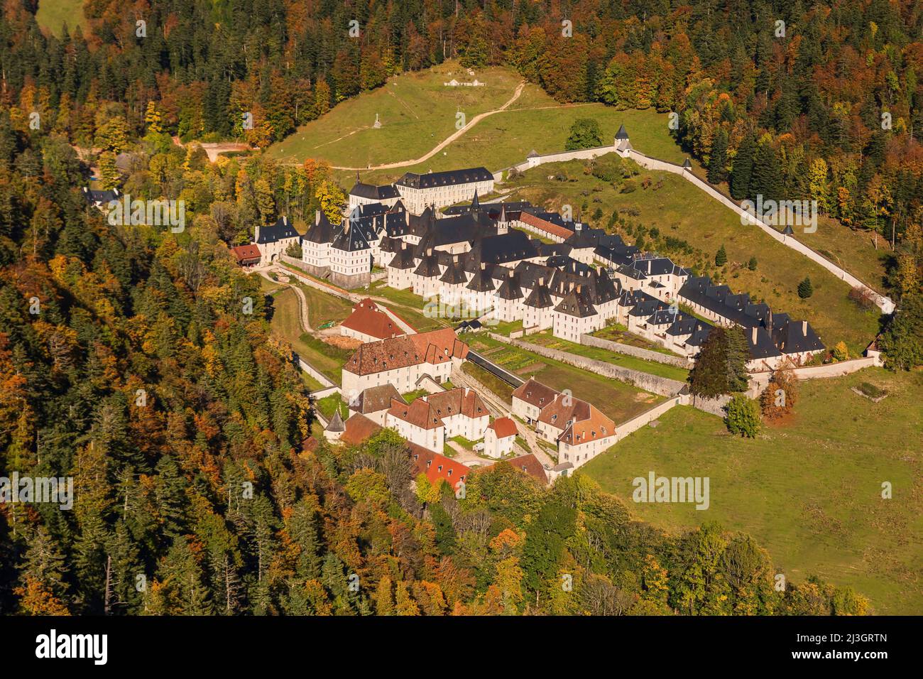 France, Isere, Saint-Pierre-d'Entremont, the Chartreuse regional ...