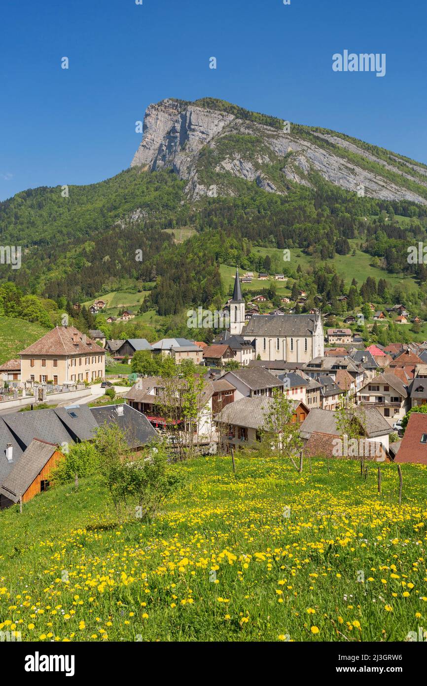 France, Isere, village of Saint Pierre d'Entremont in the Chartreuse ...