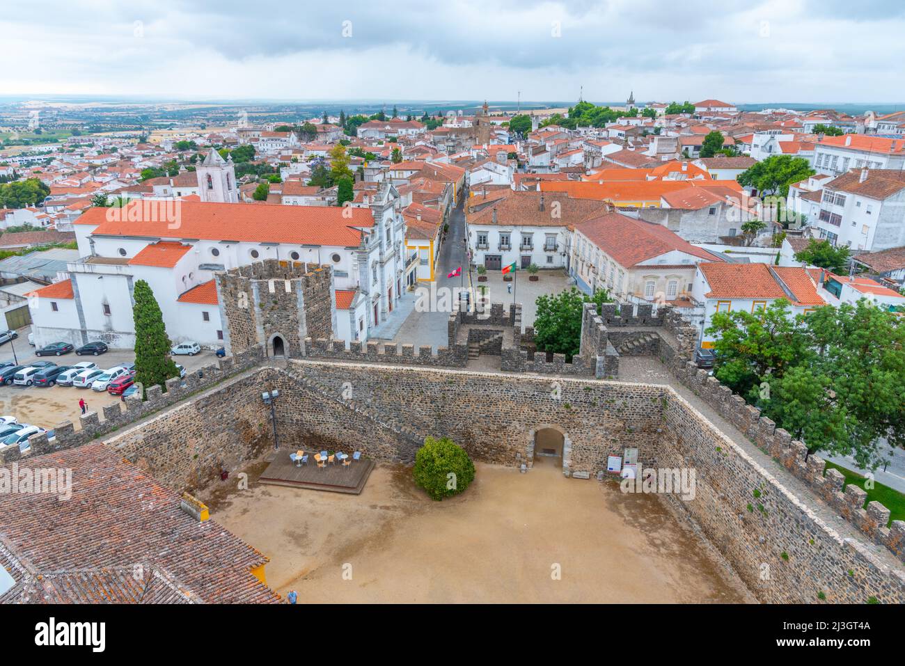 Cityscape of Portuguese town Beja Stock Photo - Alamy