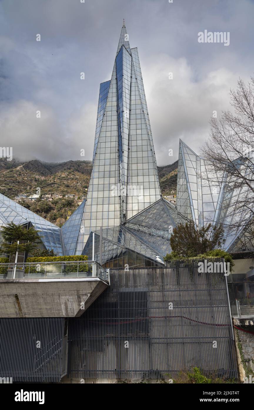 Andorra, Andorra La Vella, Caldea thalassotherapy center, a very ...