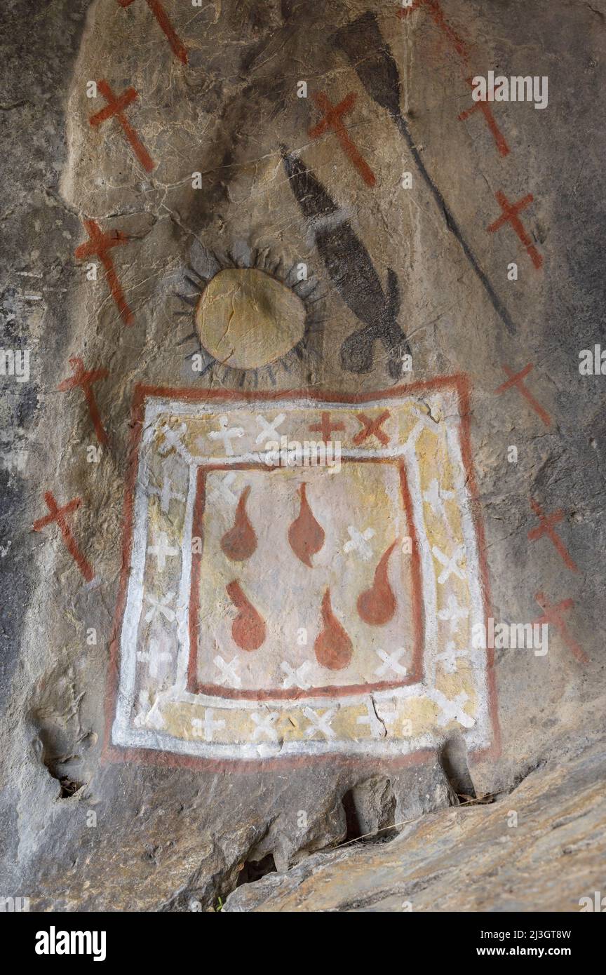 France, Ariege, Pyrenees massif, Vicdessos, Auzat, Val de Sos, Orbier ...