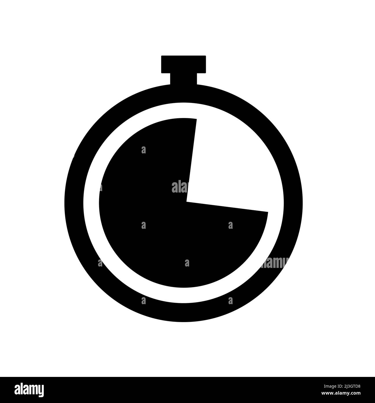 Stopwatch Vector icon. High quality black style vector icons Stock ...