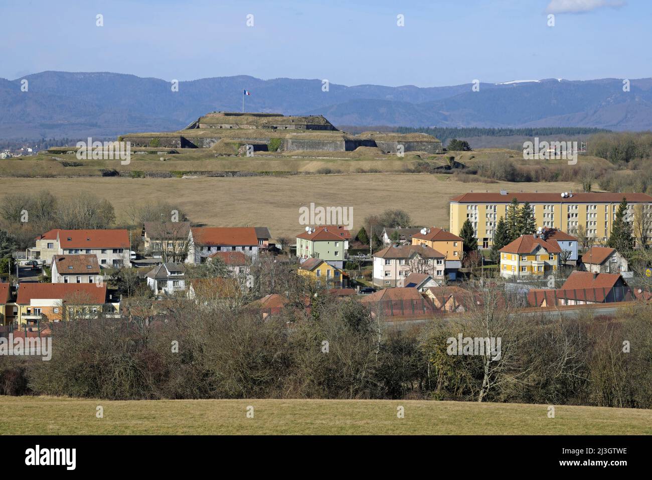 France, Territoire de Belfort, Danjoutin, from the Basses Perches fort ...