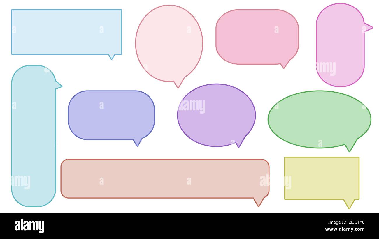 Speech bubble blank vector hi-res stock photography and images - Alamy